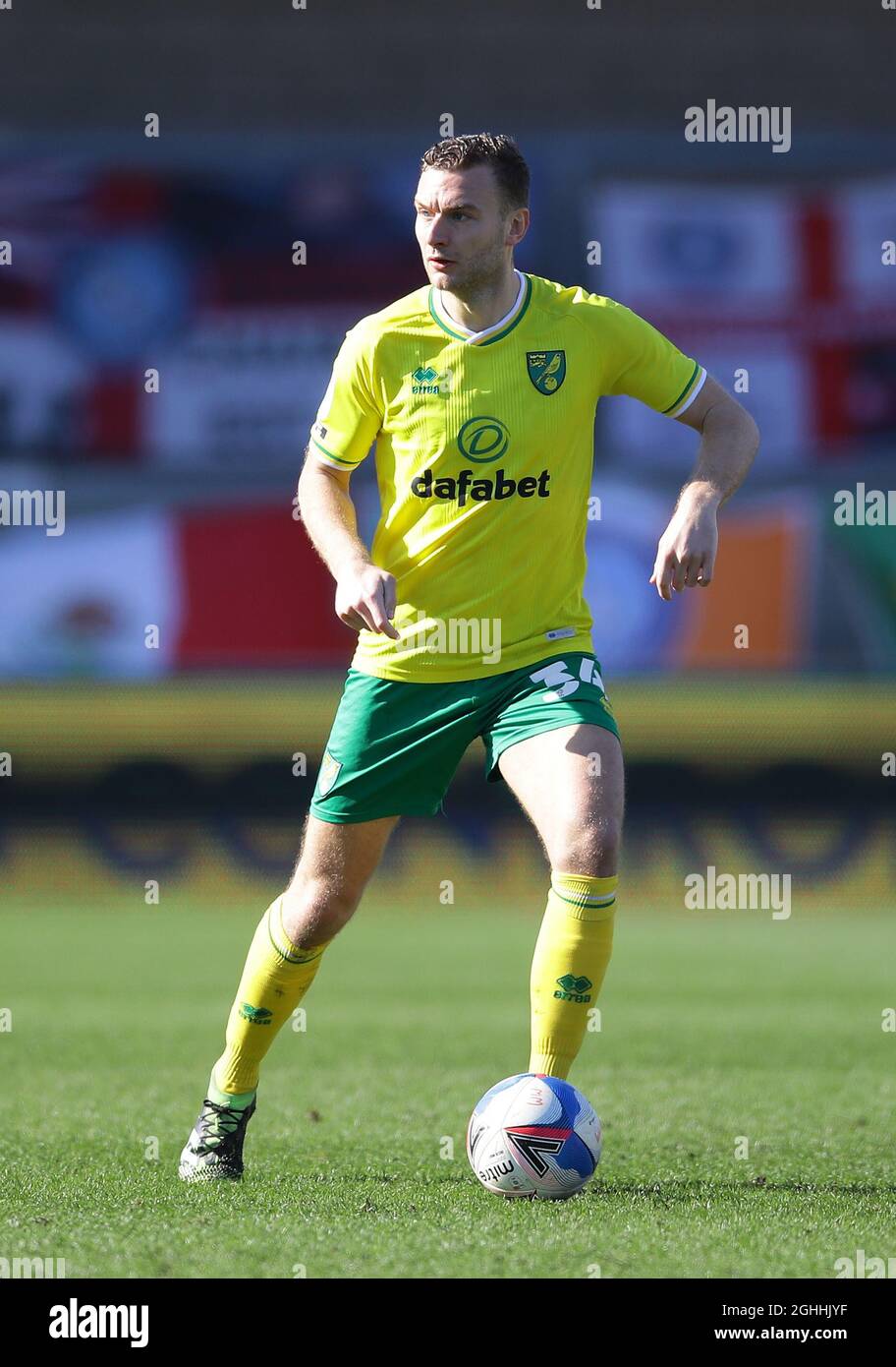 Ben Gibson of Norwich City during the Sky Bet Championship match at ...