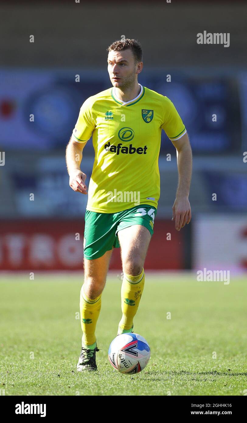 Ben Gibson of Norwich City during the Sky Bet Championship match at ...