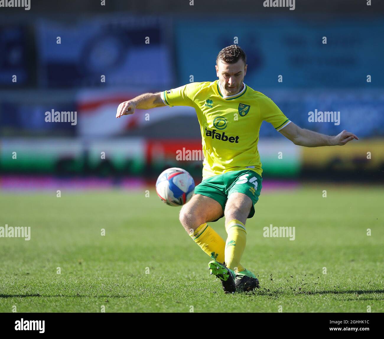 Ben Gibson of Norwich City during the Sky Bet Championship match at ...
