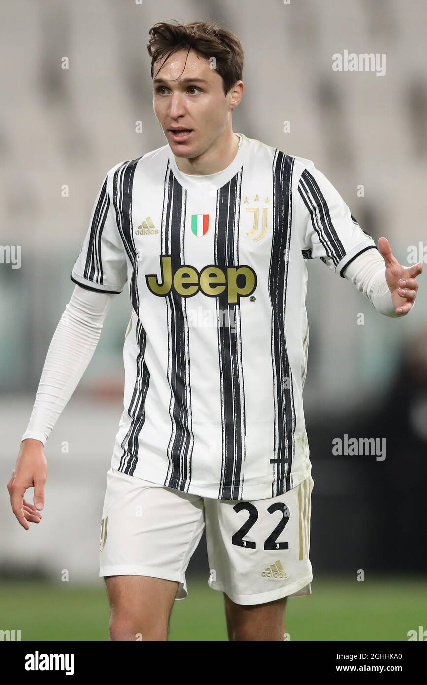 Federico Chiesa of Juventus reacts during the Serie A match at Allianz ...