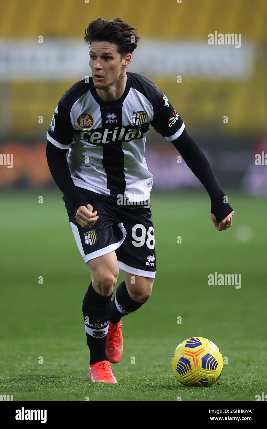Dennis Man of Parma Calcio during the Serie A match at Stadio Ennio ...