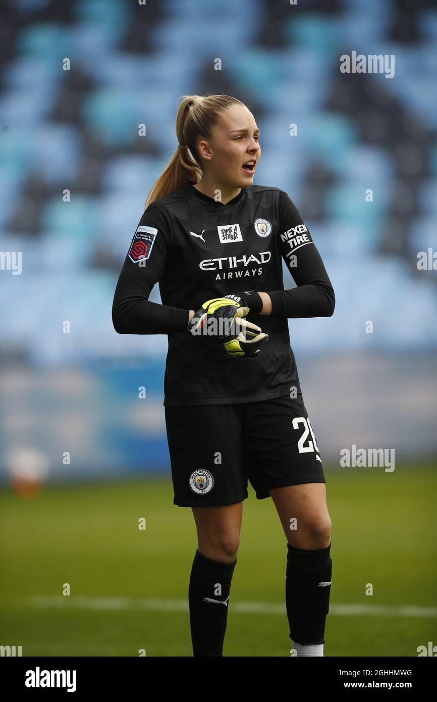 Ellie Roebuck of Manchester City Women during the The FA Womenâ€™s ...