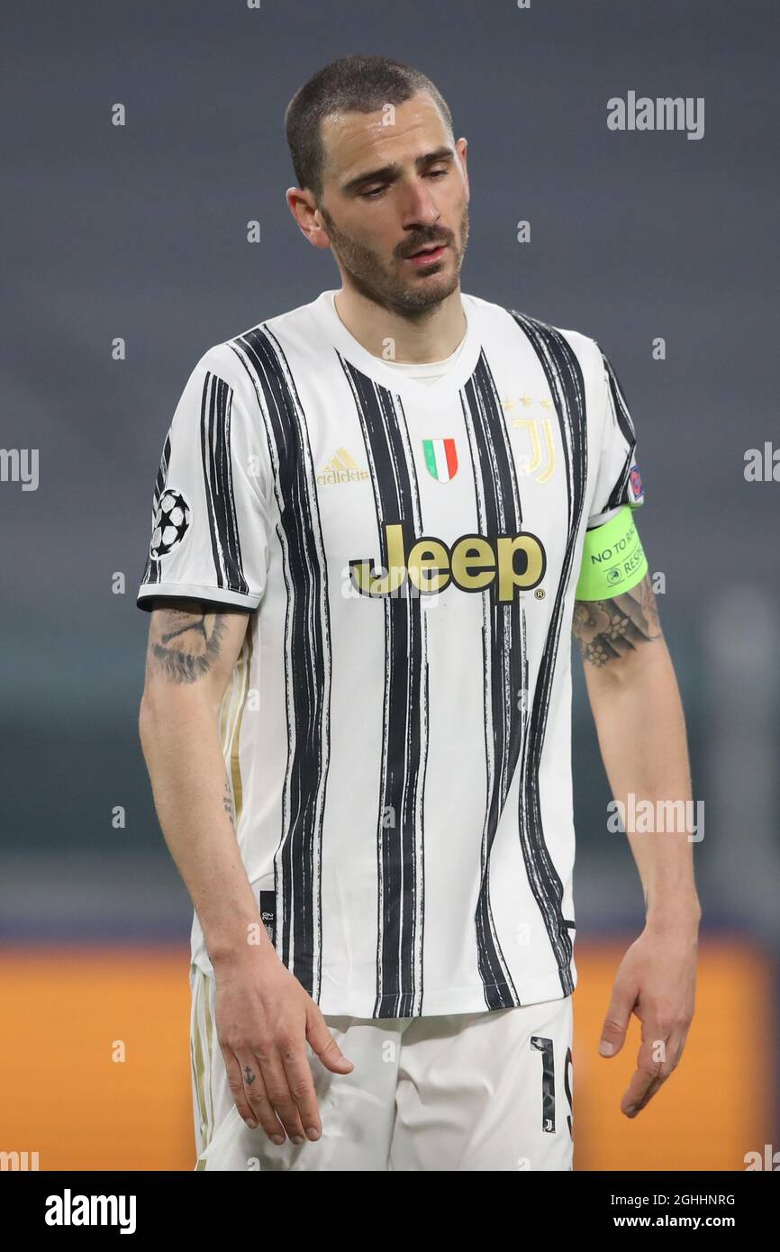 Leonardo Bonucci of Juventus reacts during the UEFA Champions League ...