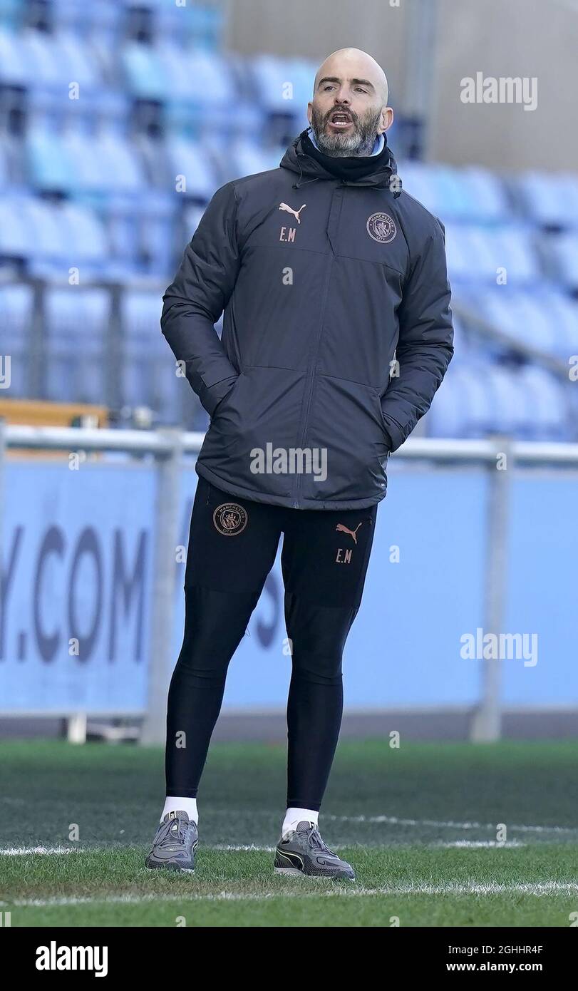 Enzo Maresca manager of Manchester City during the Professional ...