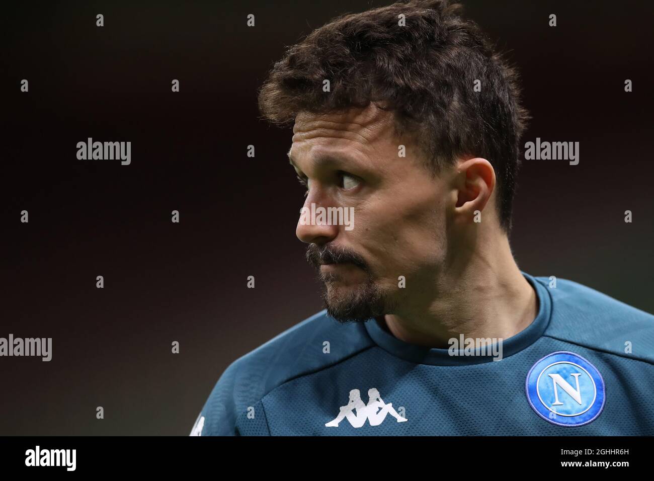 Mario Rui of SSC Napoli during the warm up prior to the Serie A match ...