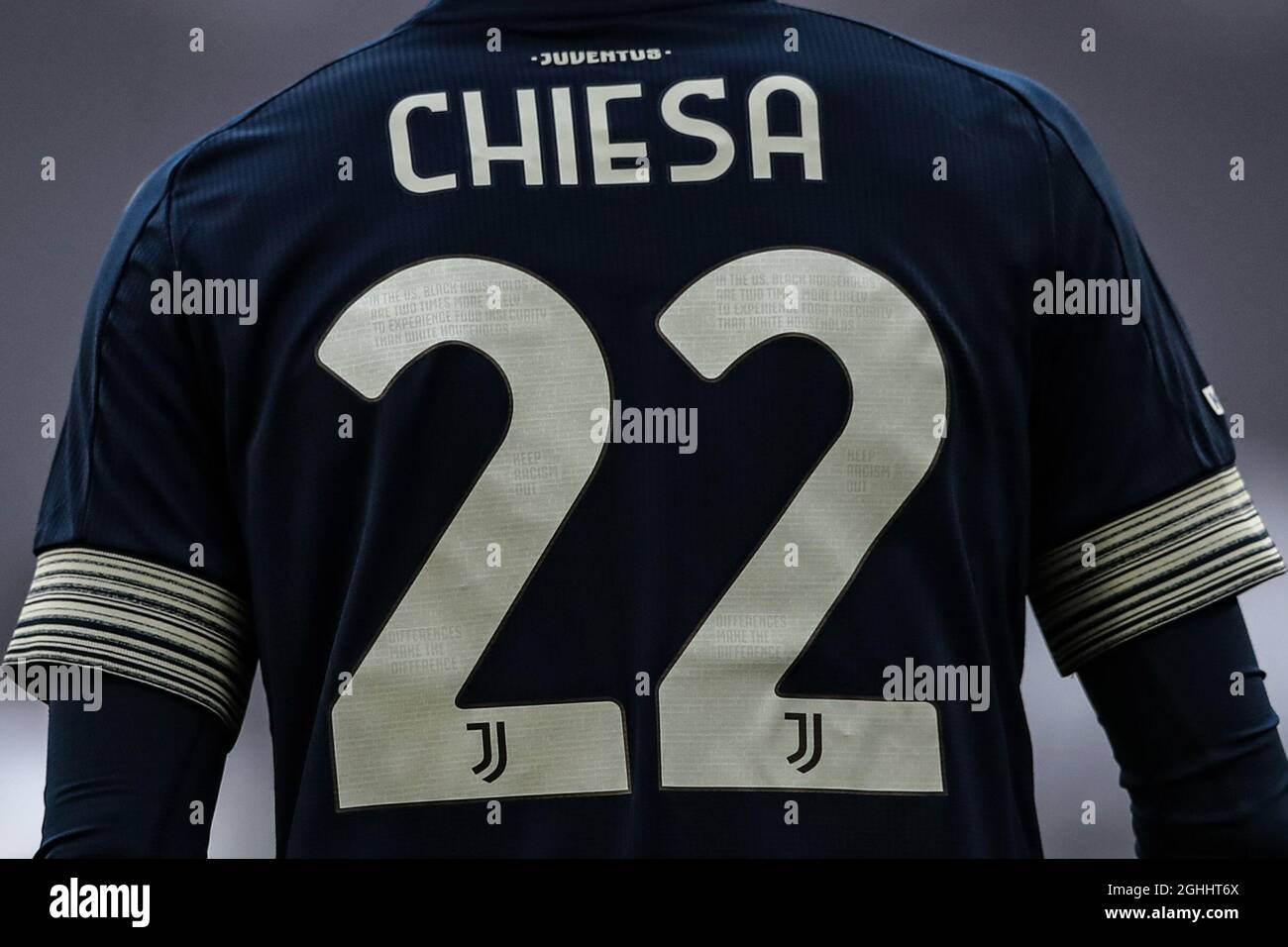 Special phrases against racism are incorporated into the number on the ...