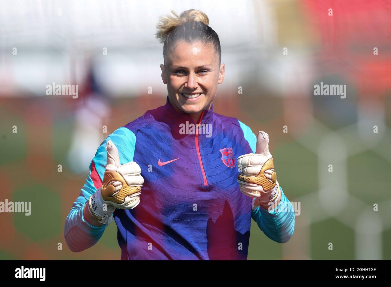 Manchester city barcelona warm up hi-res stock photography and images ...