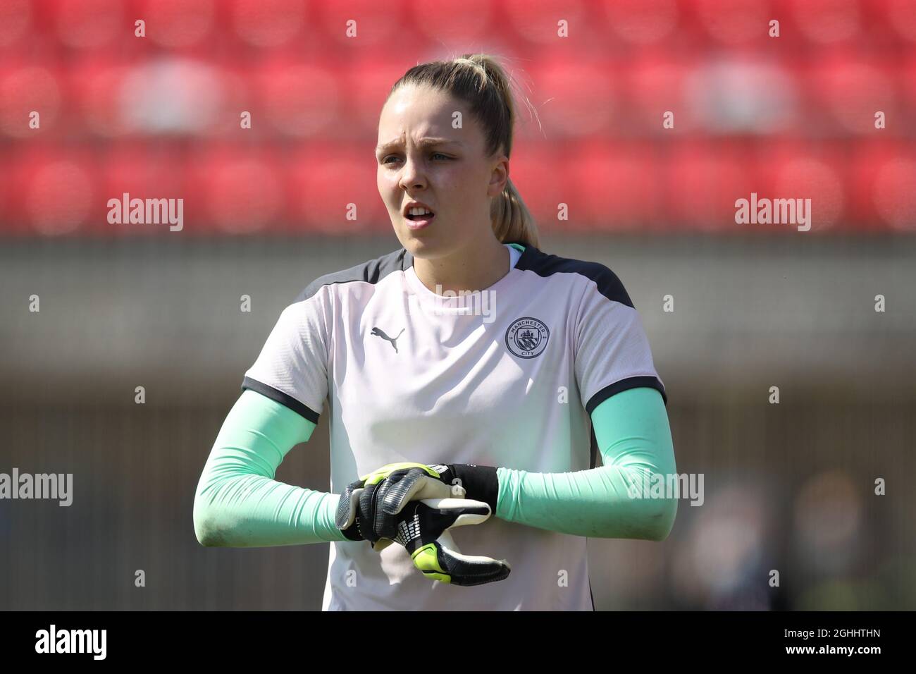 Manchester city barcelona warm up hi-res stock photography and images ...