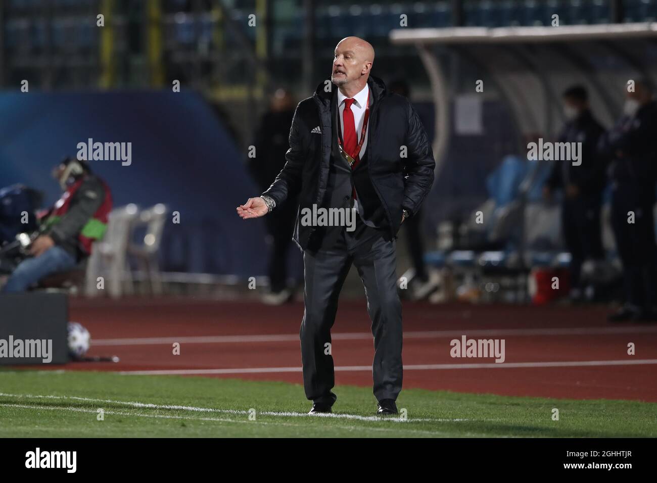 Marco Rossi Head coach of Hungary reacts during the FIFA World Cup ...