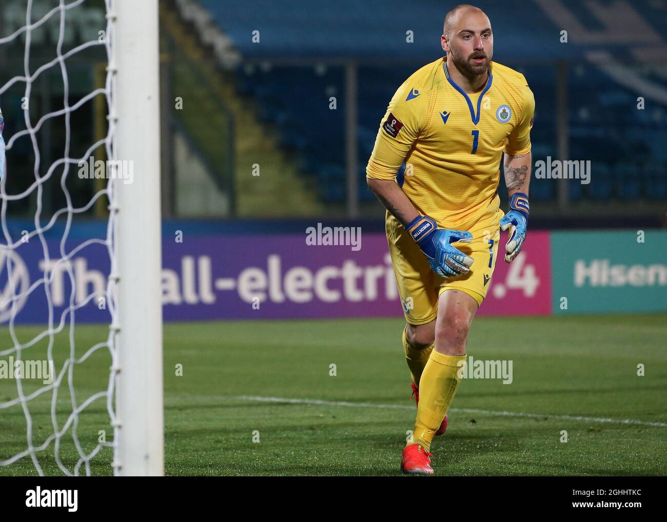 Elia Benedettini of San Marino during the FIFA World Cup qualifiers ...