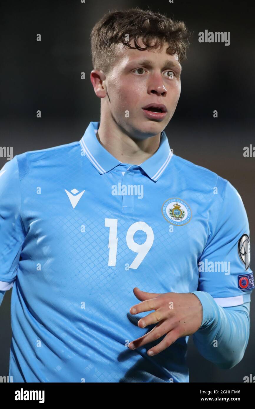 Nicola Nanni of San Marino during the FIFA World Cup qualifiers match at San Marino Stadium ...