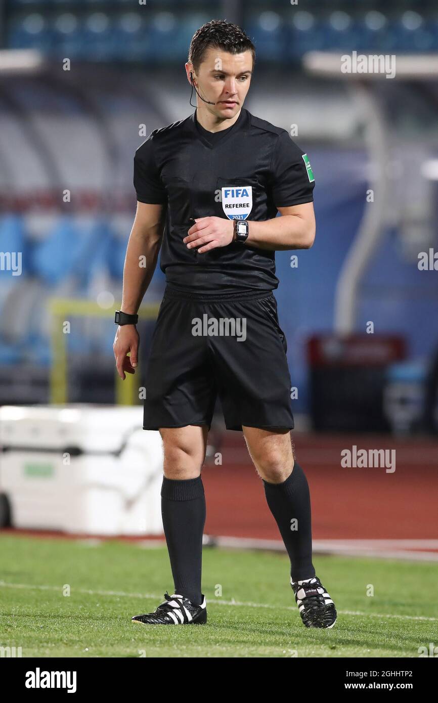 The referee Nicholas Walsh of Scotland during the FIFA World Cup ...
