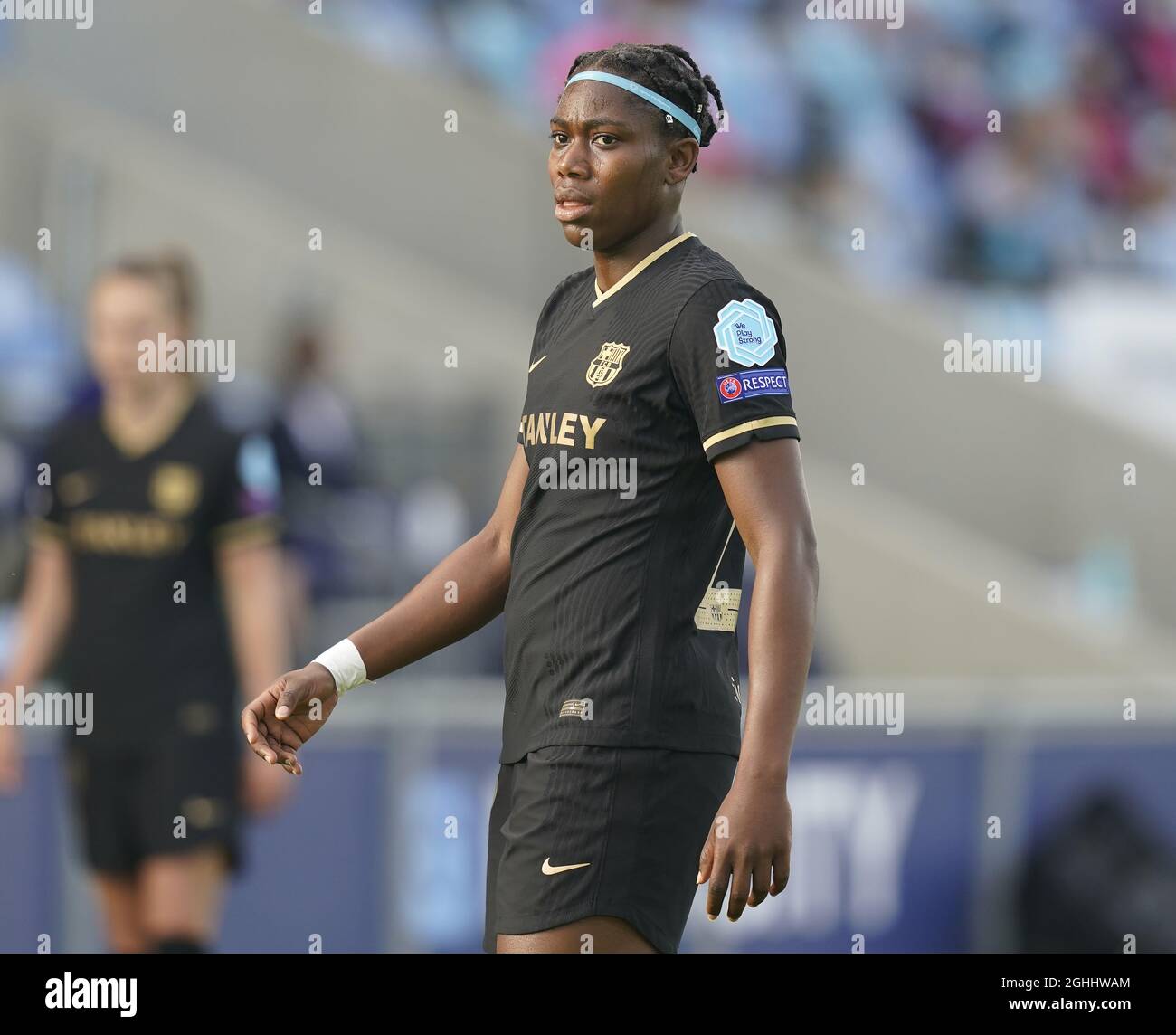 Fc BarcelonaÕs Asisat Oshola during the UEFA Women's Champions League ...