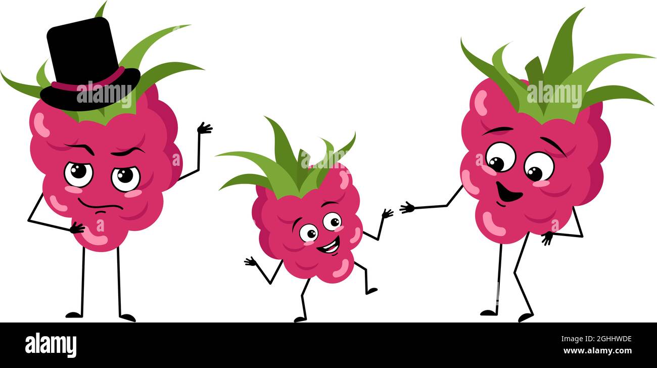 Cartoon Raspberry With Face