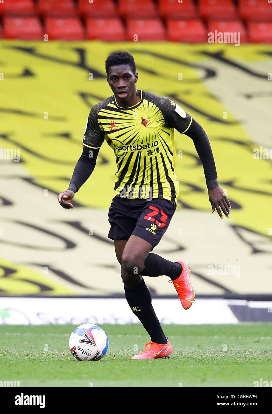 Ismaila Sarr of Watford during the Sky Bet Championship match at ...