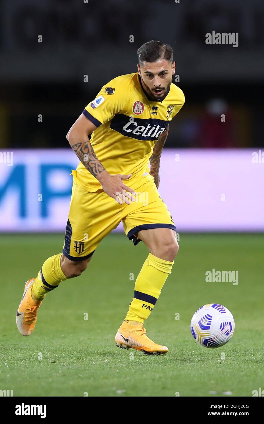 Turin, Italy, 3rd May 2021. Giuseppe Pezzella of Parma Calcio during ...