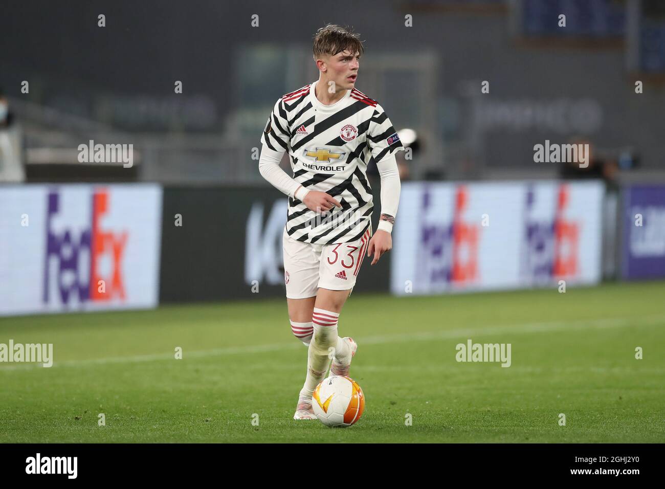 Rome, Italy, 6th May 2021. Brandon Williams of Manchester United during ...