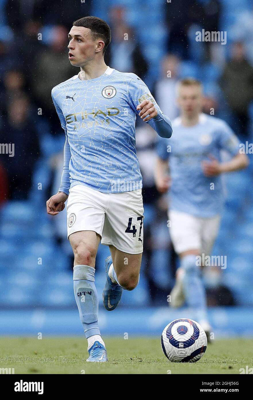 Manchester, England, 23rd May 2021. Phil Foden of Manchester City ...