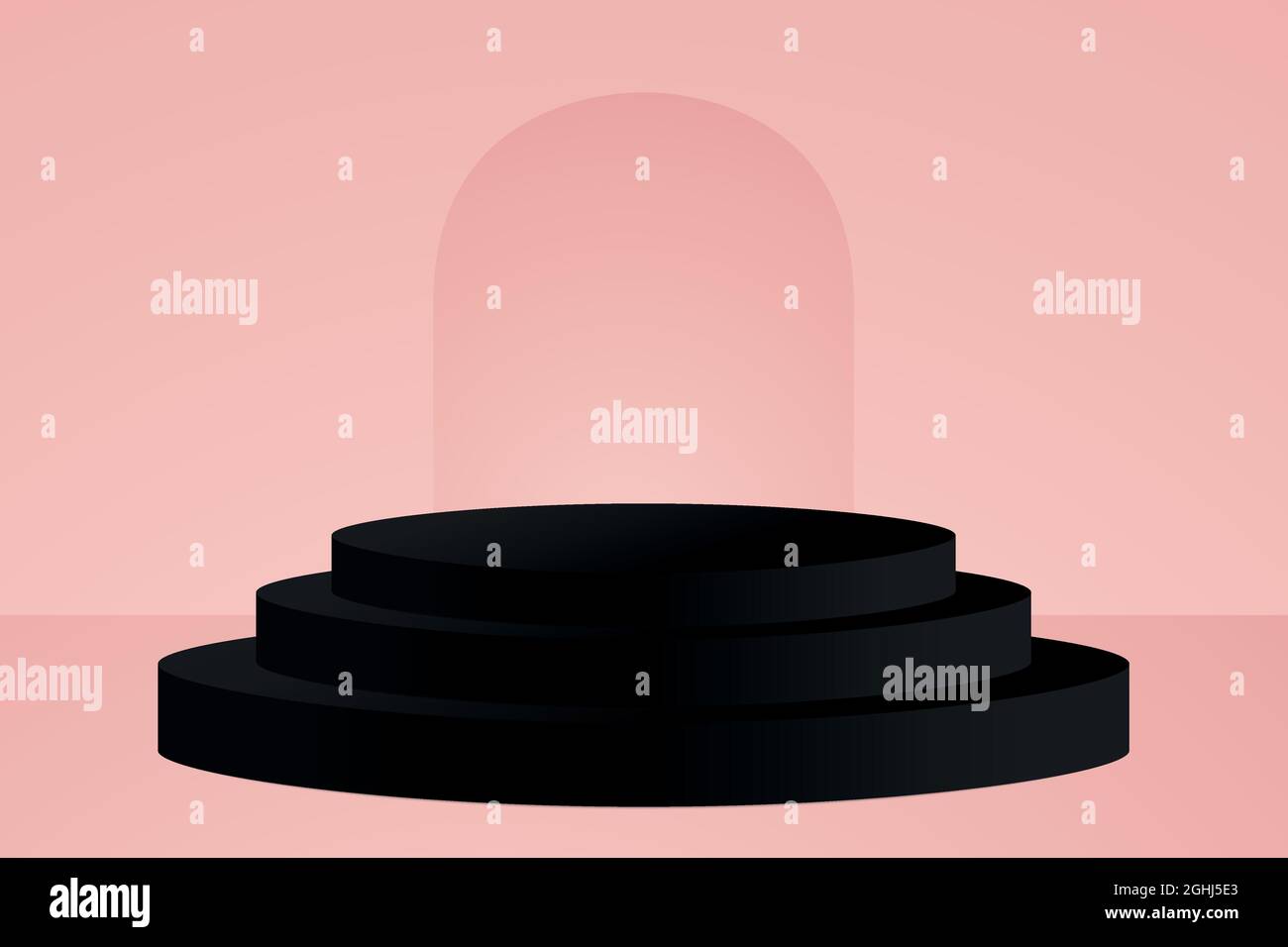 Empty podium. Vector illustration with copy space Stock Vector Image ...