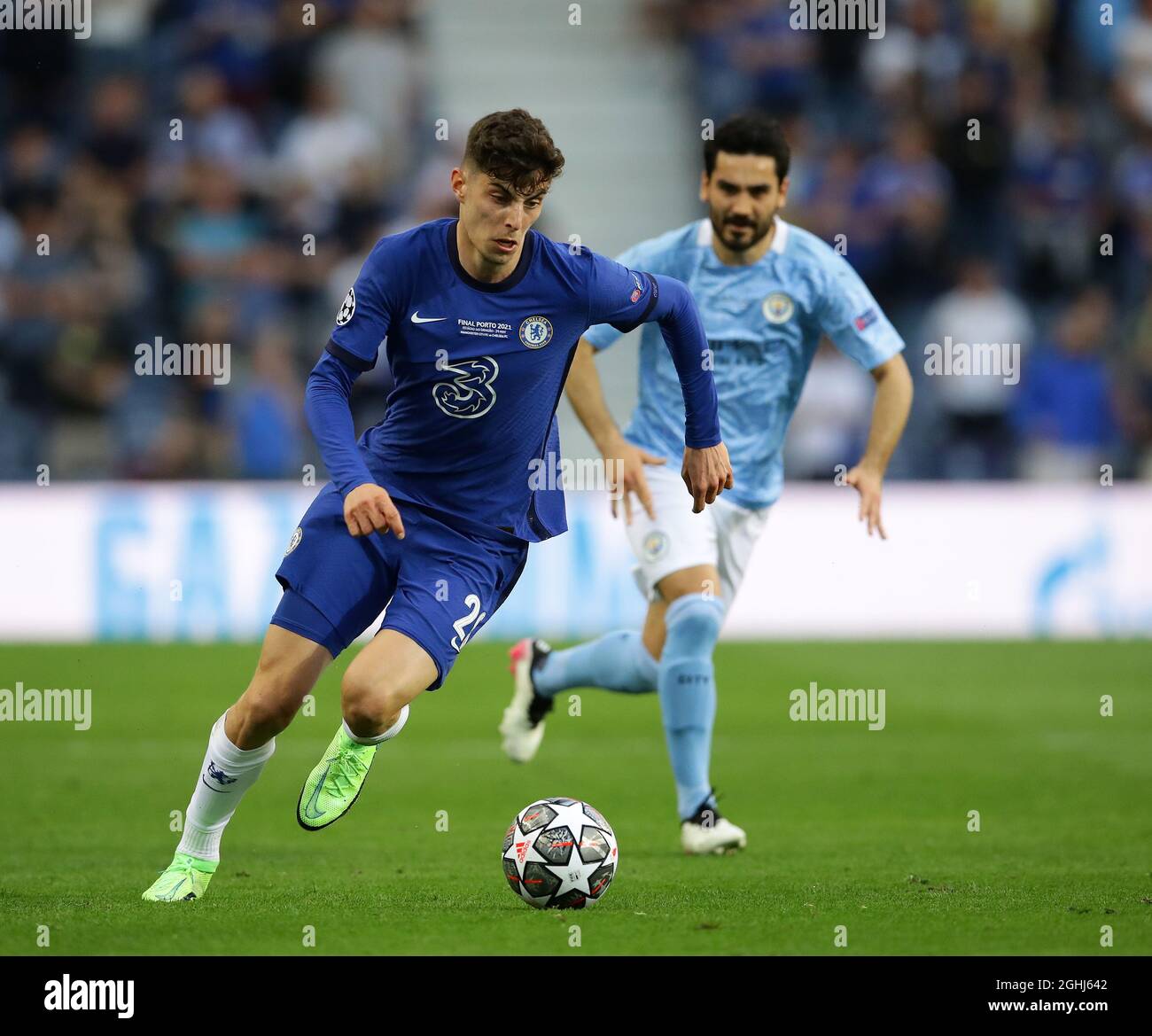 Porto, Portugal, 29th May 2021. Kai Havertz of Chelsea during the UEFA ...