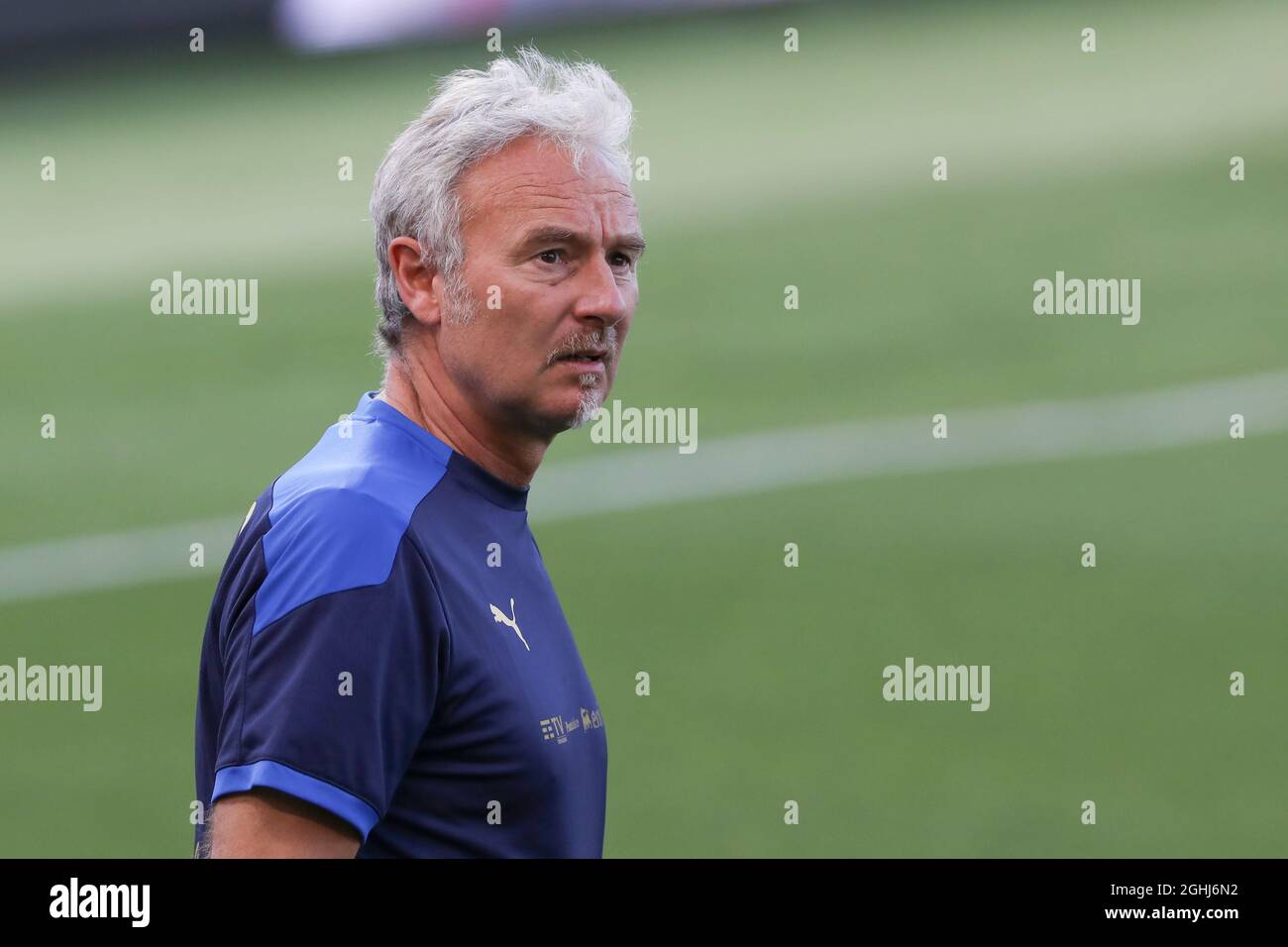 Football warm up coach hi-res stock photography and images - Alamy