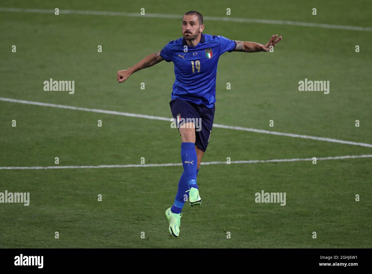 Bologna, Italy, 4th June 2021. Leonardo Bonucci of Italy during the ...