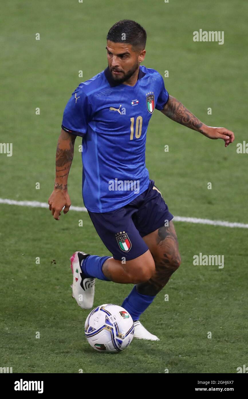 Bologna, Italy, 4th June 2021. Lorenzo Insigne of Italy during the ...