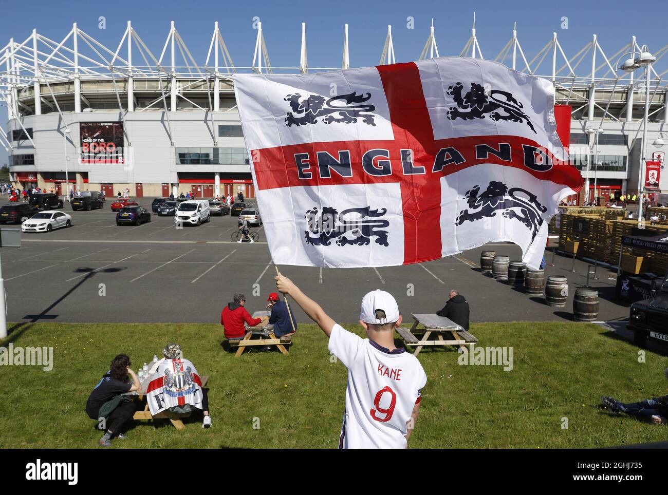 Middlesbrough riverside flag hi-res stock photography and images - Alamy
