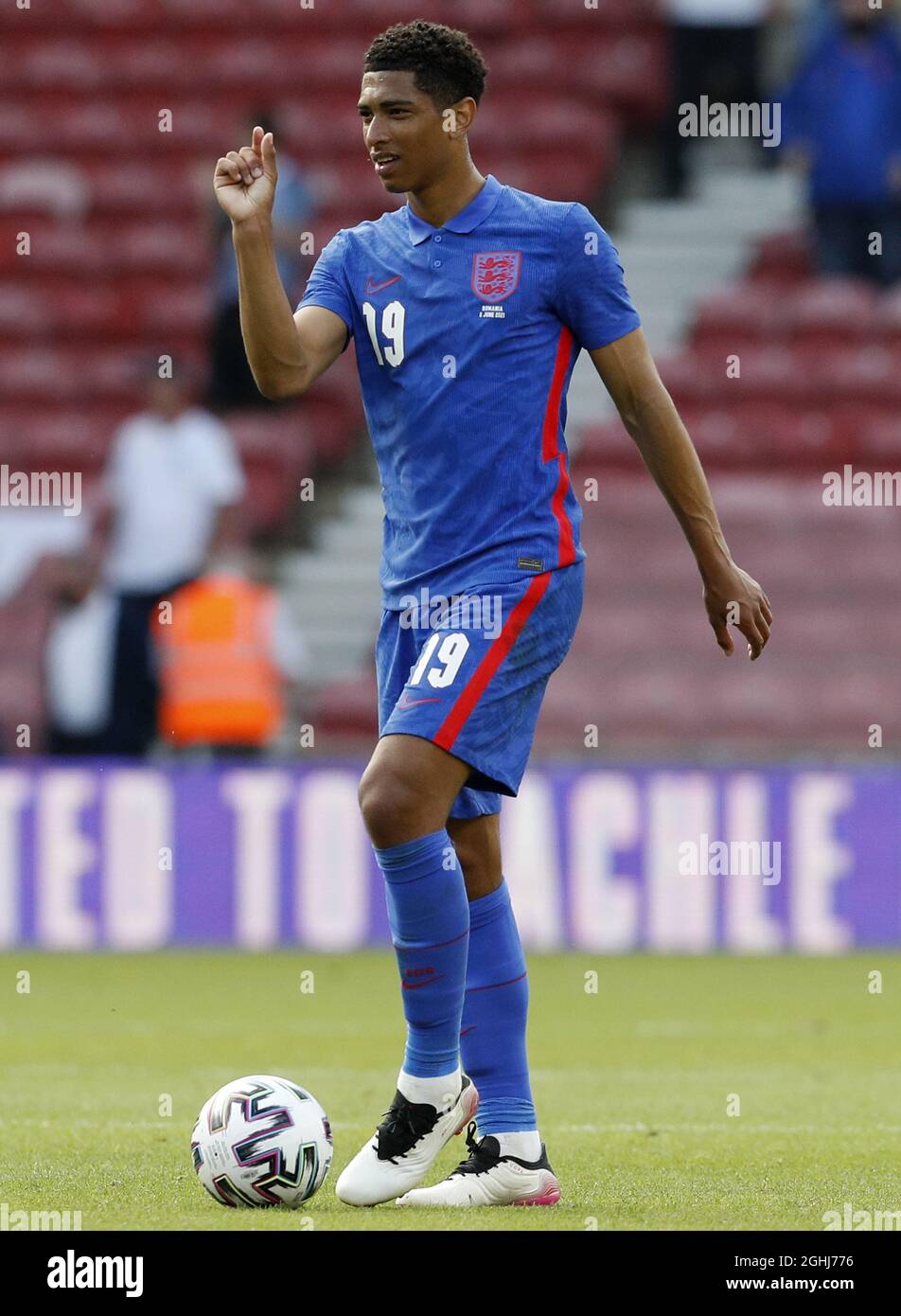 Middlesbrough, England, 6th June 2021. Jude Bellingham of England ...