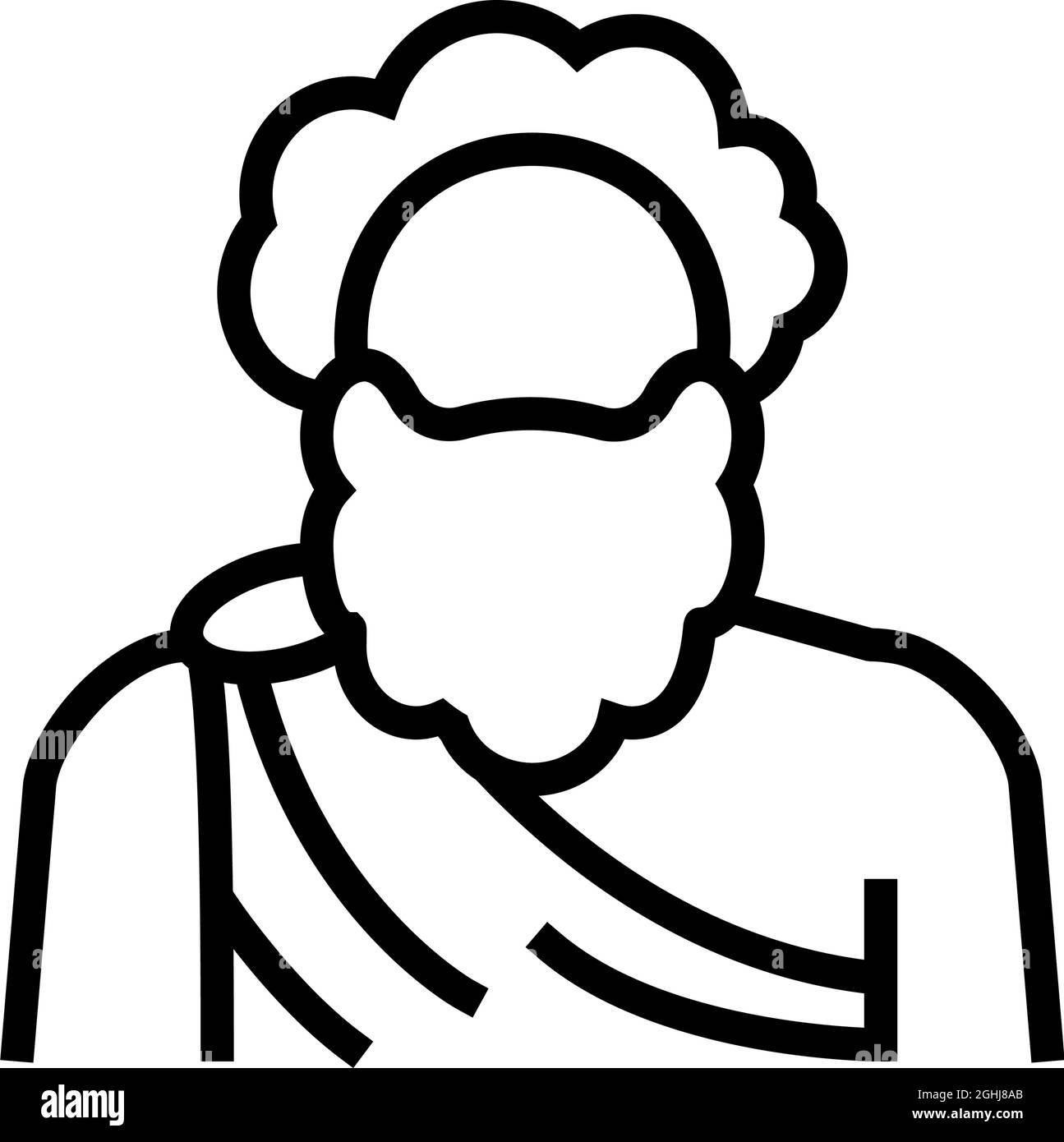 human ancient greece line icon vector illustration Stock Vector Image ...