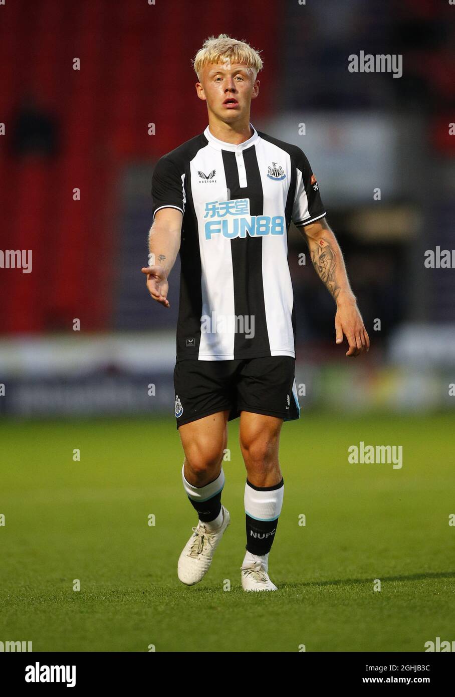 Doncaster, England, 23rd July 2021. Jack Young of Newcastle United ...