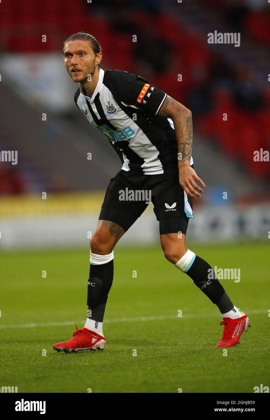 Doncaster, England, 23rd July 2021. Jeff Hendrick of Newcastle United ...