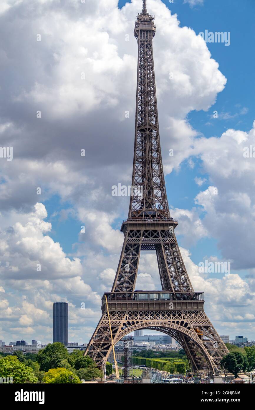 Beautiful view footage taken in Paris with camera Stock Photo - Alamy