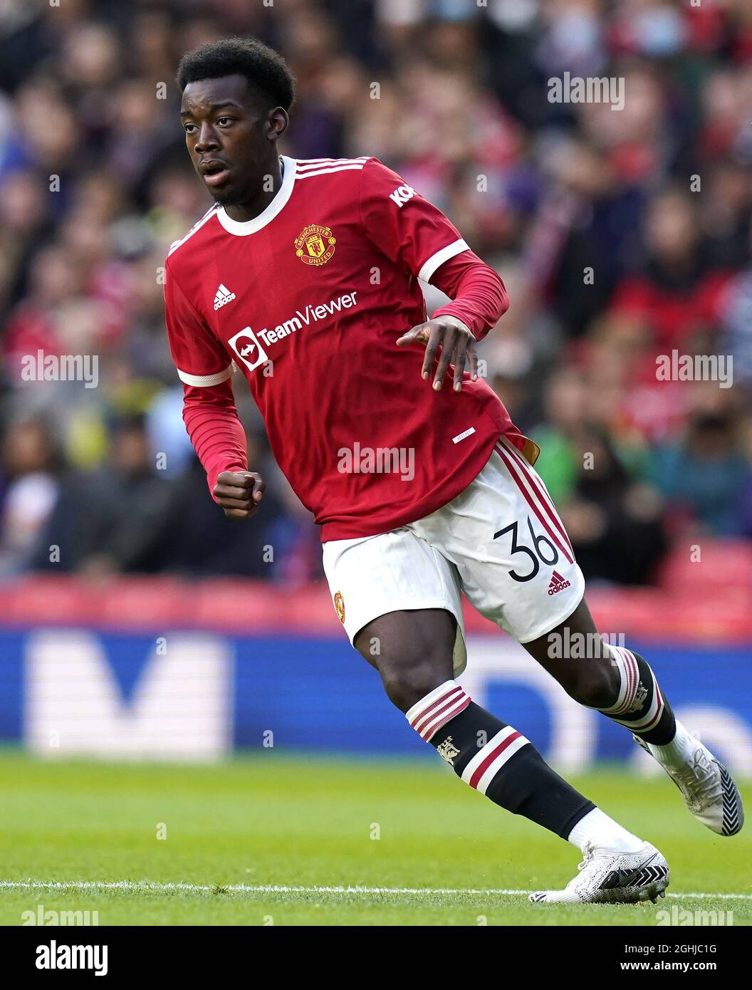 Manchester, England, 28th July 2021. Anthony Elanga of Manchester ...