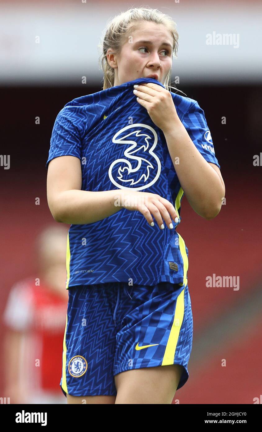 London, England, 1st August 2021. Emma Thompson of Chelsea during the ...