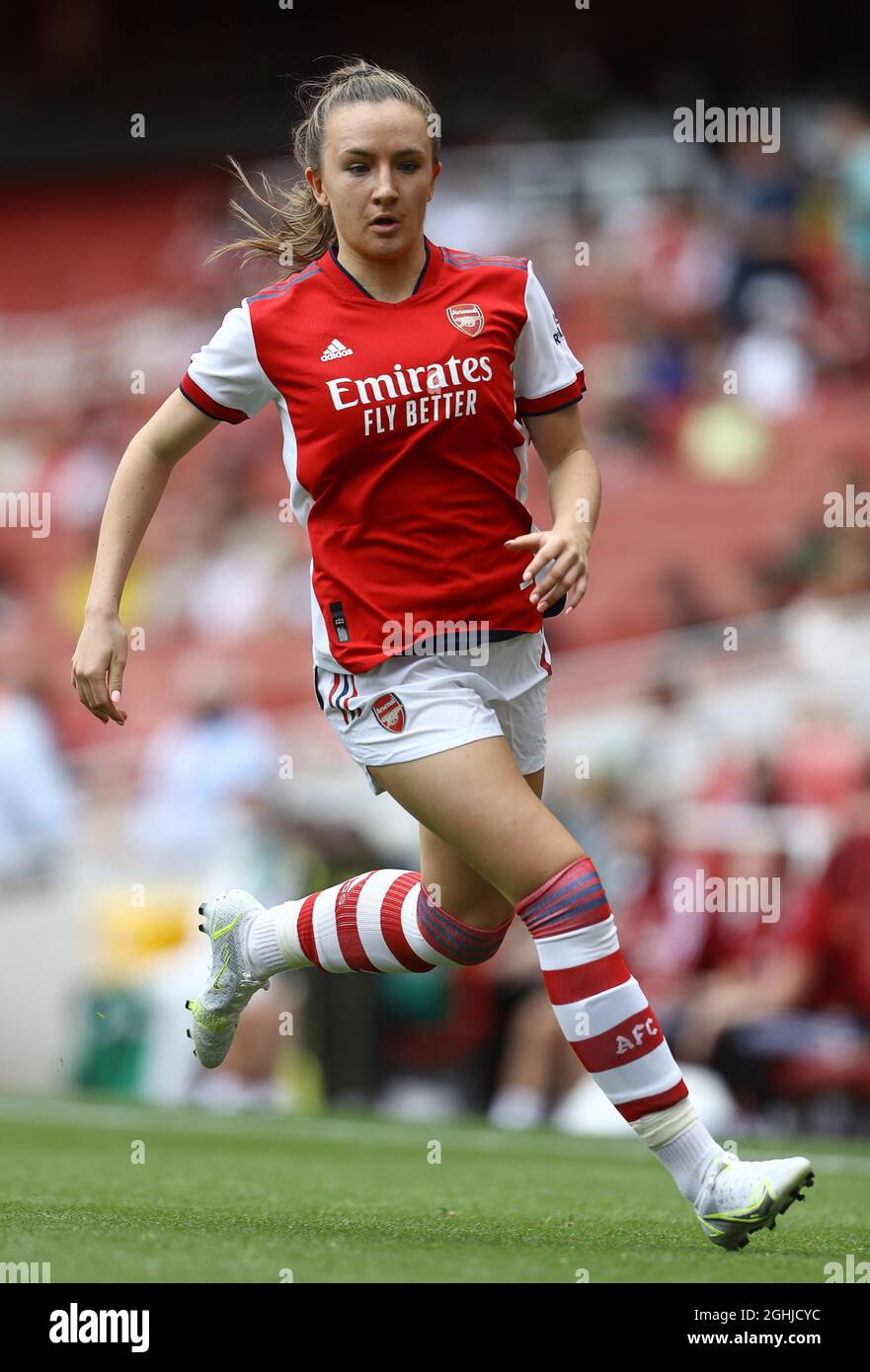 London, England, 1st August 2021. Teyah Goldie of Arsenal during the ...
