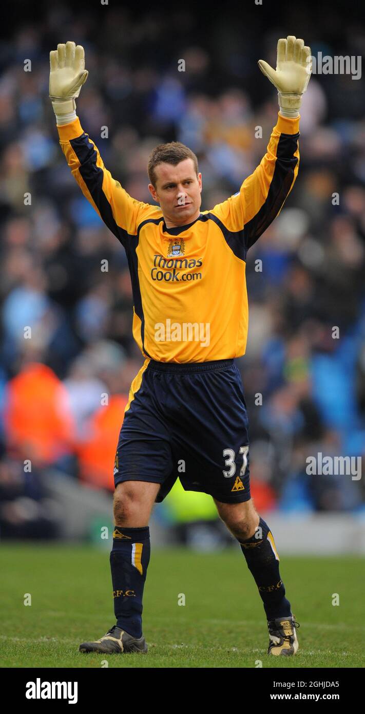 Shay Given of Manchester City celebrates the victory during the ...