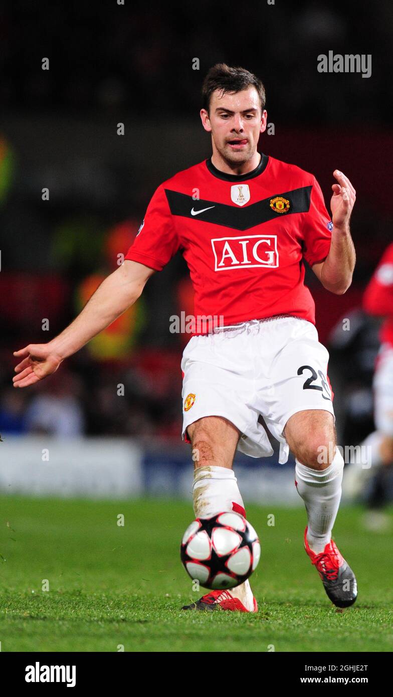 Darron Gibson of Manchester United during UEFA Champions League Group B ...