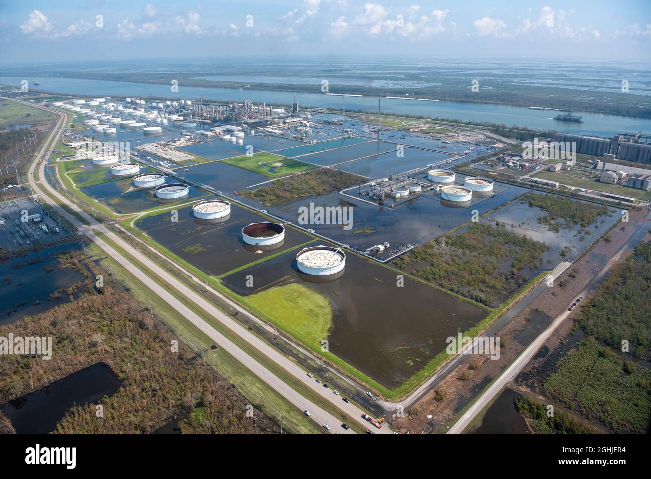 Aerial view west bank of new orleans hi-res stock photography and ...