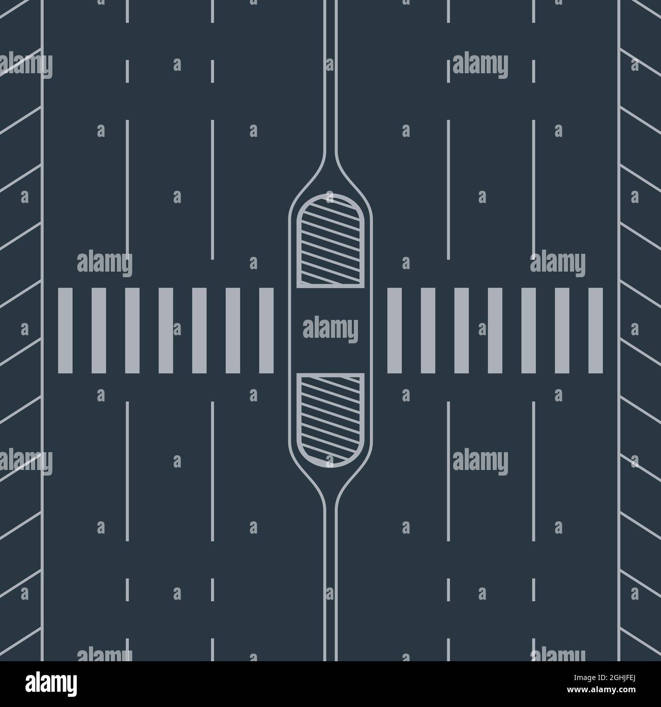 Pedestrian crossing top view Stock Vector Images - Alamy
