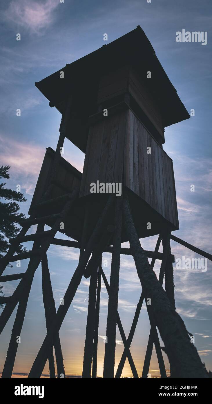 High angle blue hour hi-res stock photography and images - Alamy