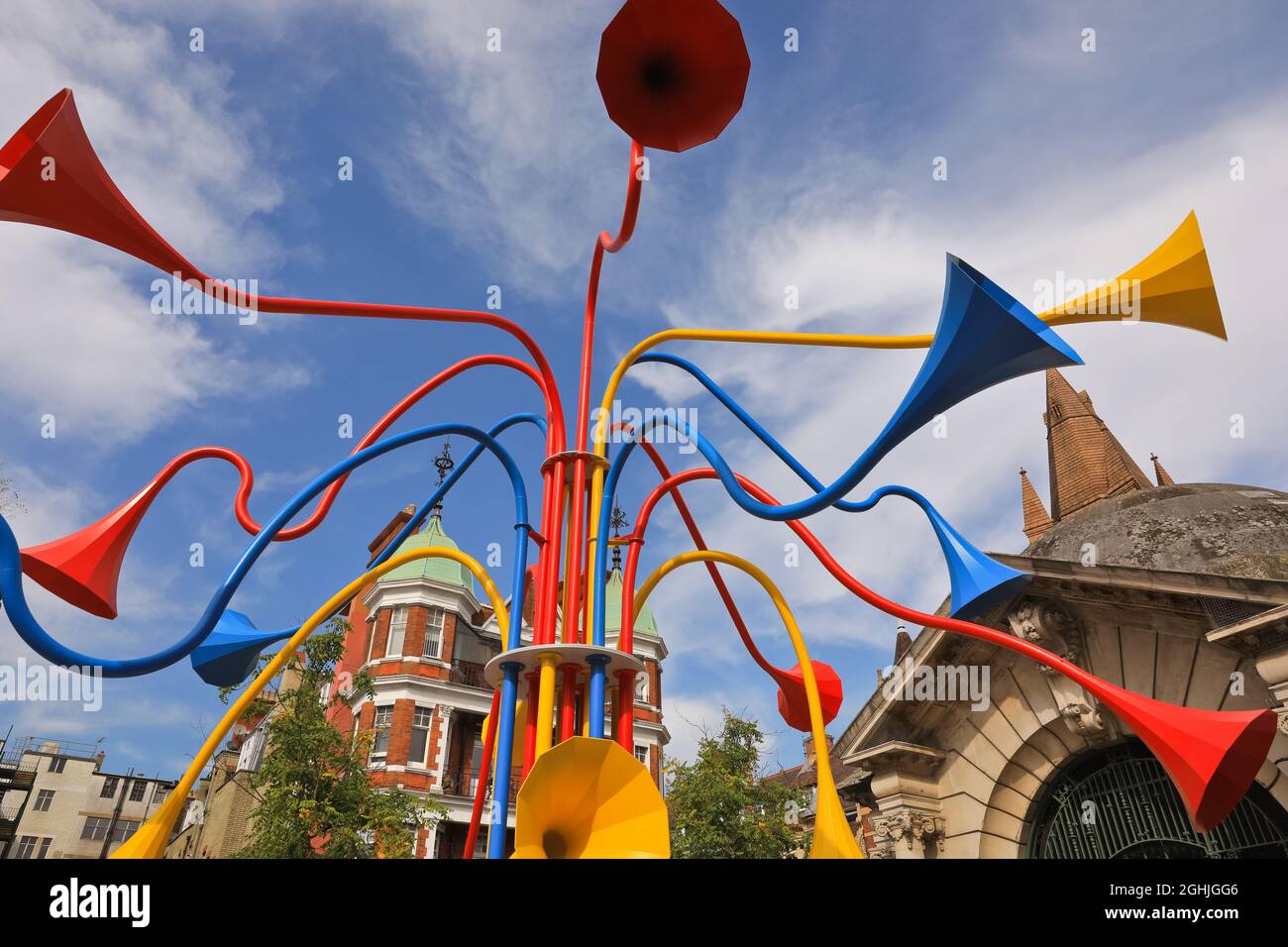 Sonic Bloom, interactive installation by artist Yuri Suzuki in Brown ...