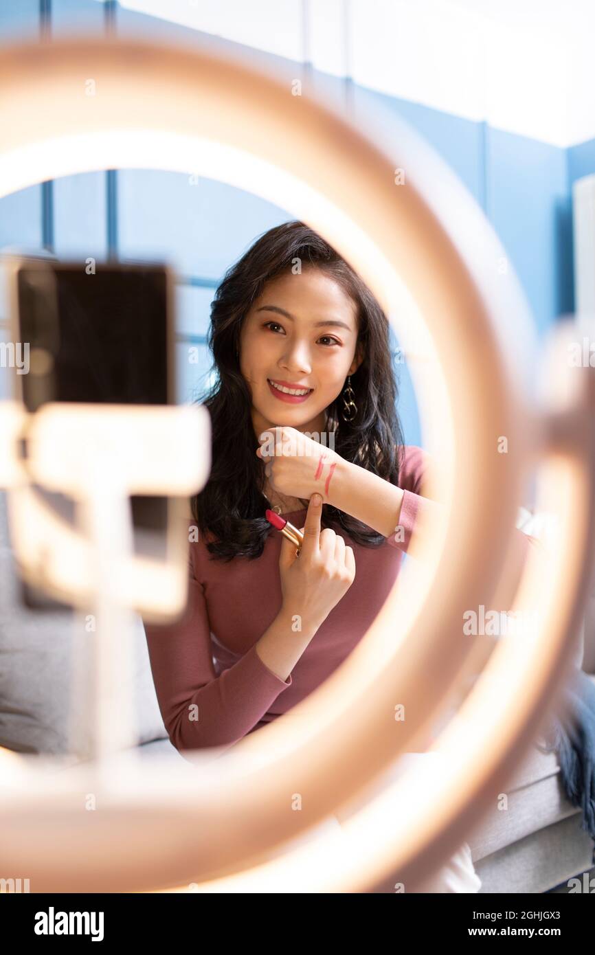 Young asian woman business live hi-res stock photography and images - Alamy