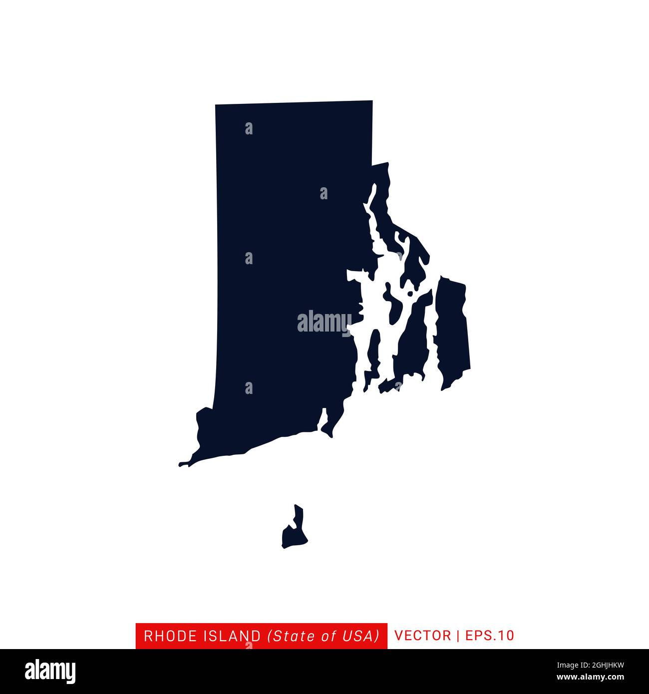 Rhode Island Map Stock Vector Images - Alamy