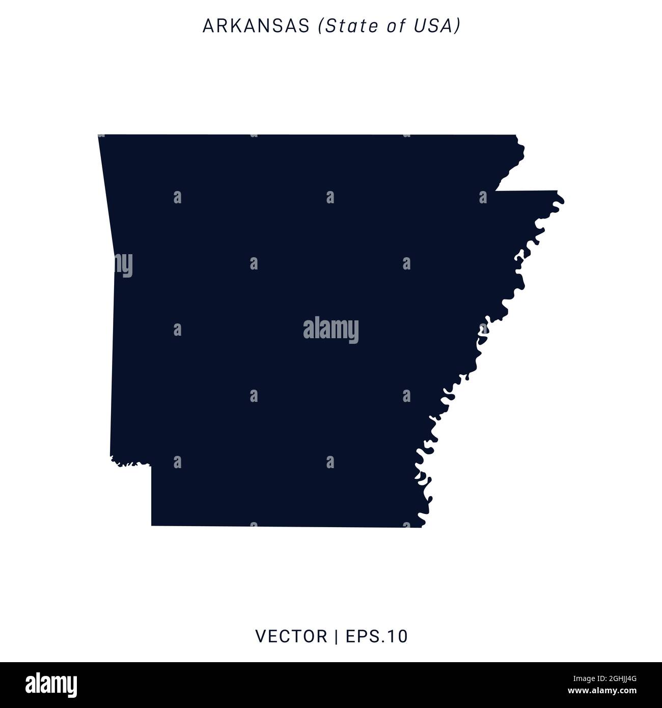 Arkansas usa map hi-res stock photography and images - Alamy