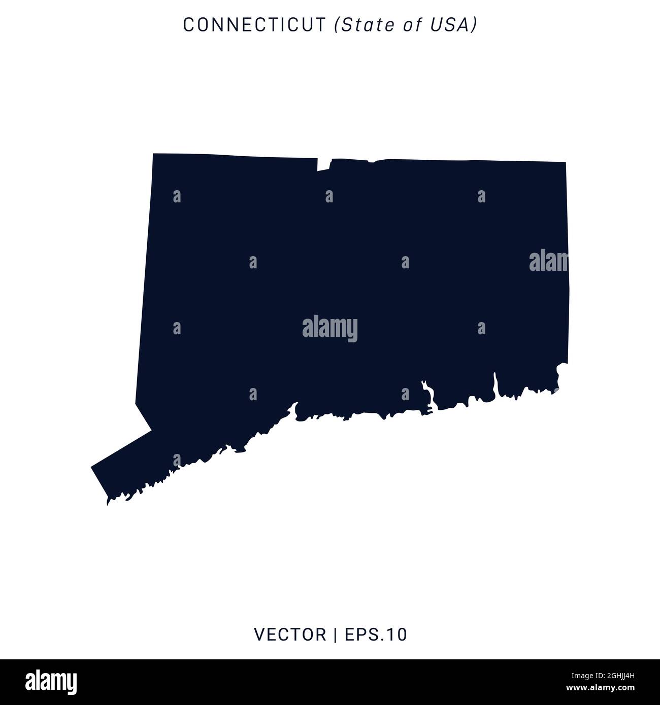 Map of connecticut state Stock Vector Images - Alamy