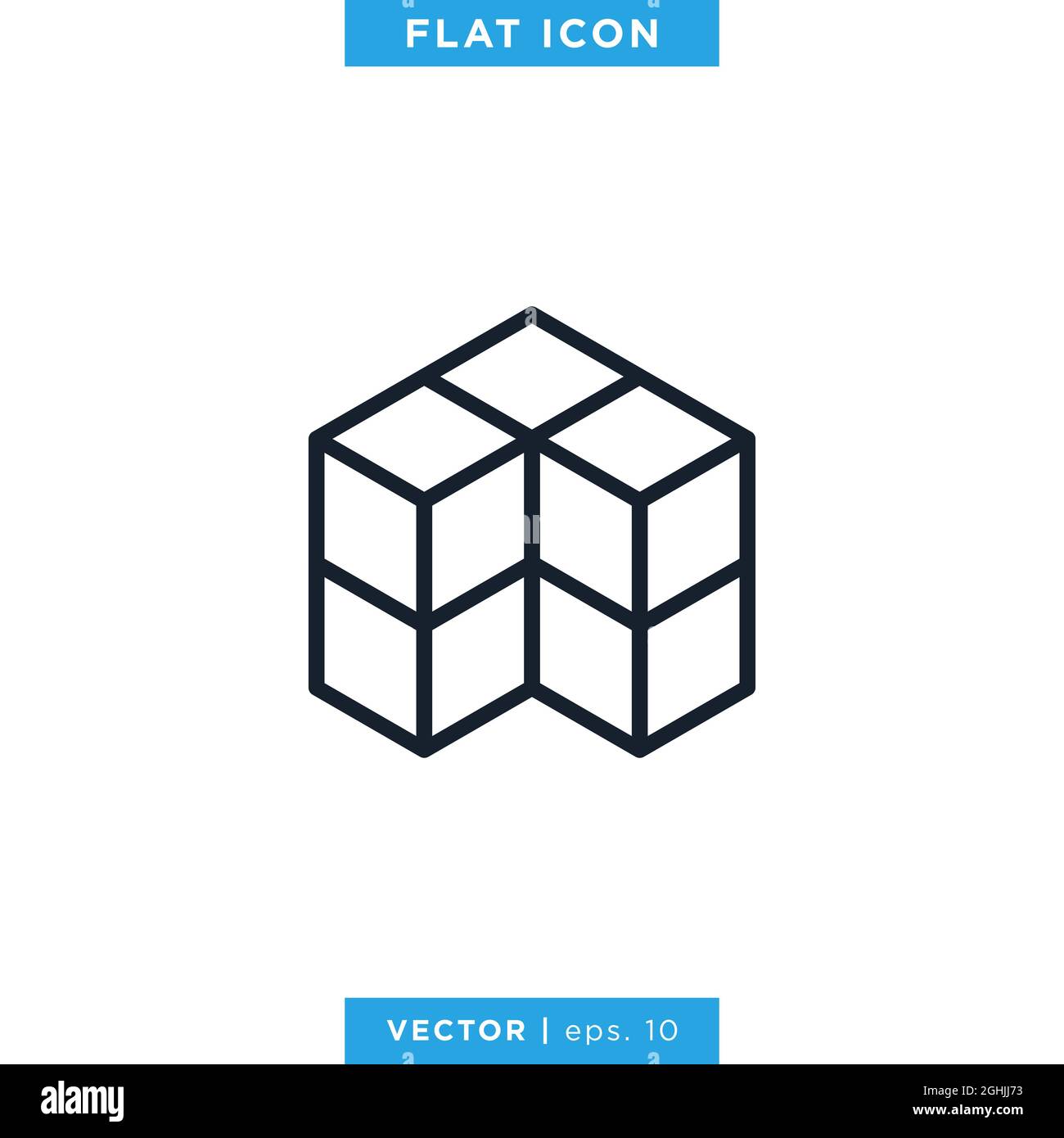 Cube Icon Vector Stock Illustration Design Template. Vector eps 10 ...