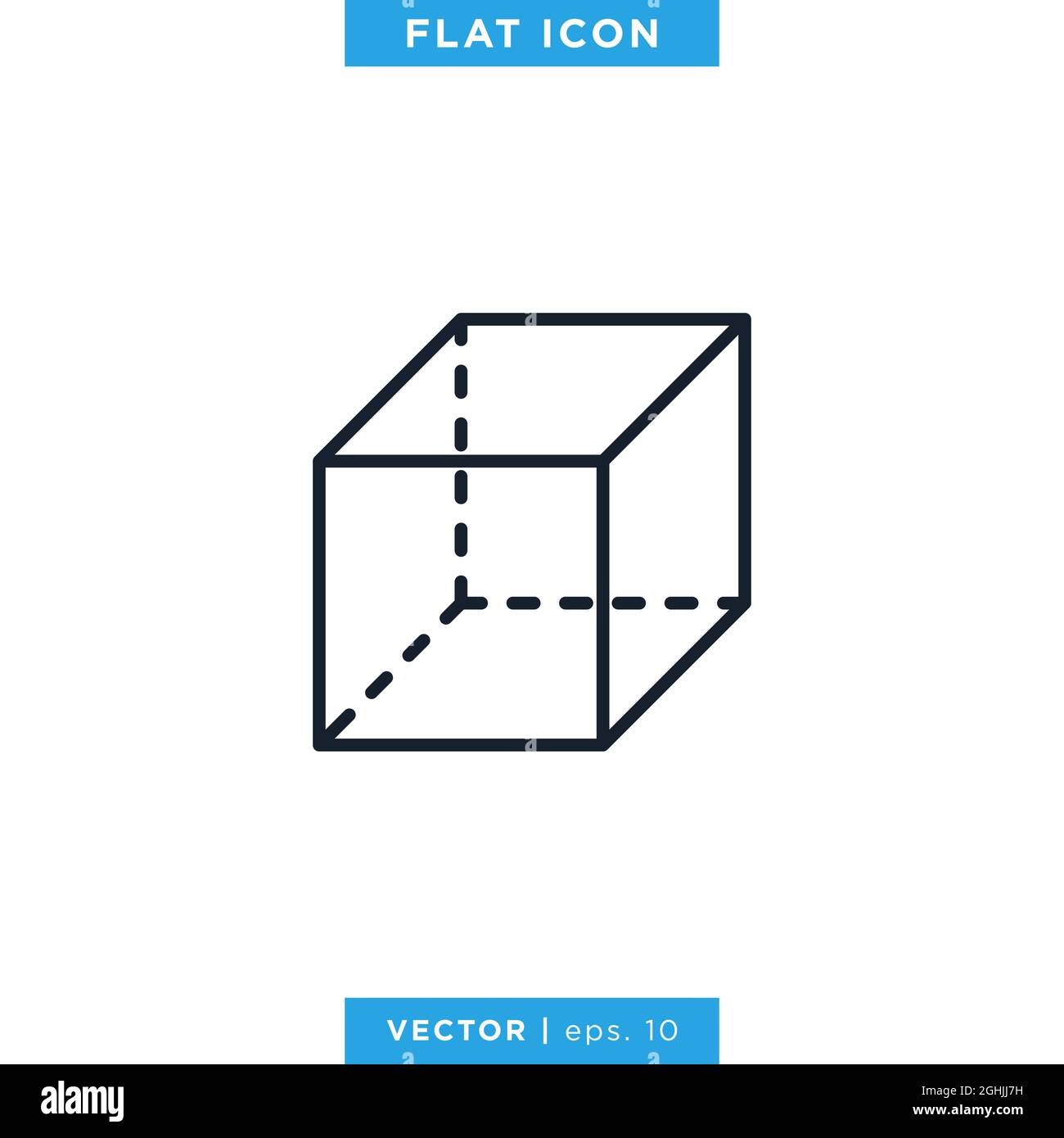 Cube Icon Vector Stock Illustration Design Template. Vector eps 10 Stock Vector Image & Art - Alamy