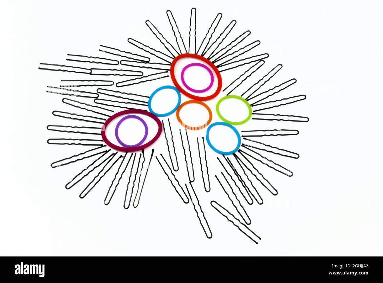 Hair pin decoration line Cut Out Stock Images & Pictures - Alamy