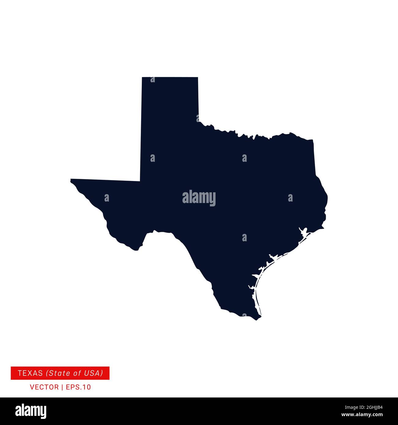 Texas (USA) Map Vector Stock Illustration Design Template. Vector eps ...